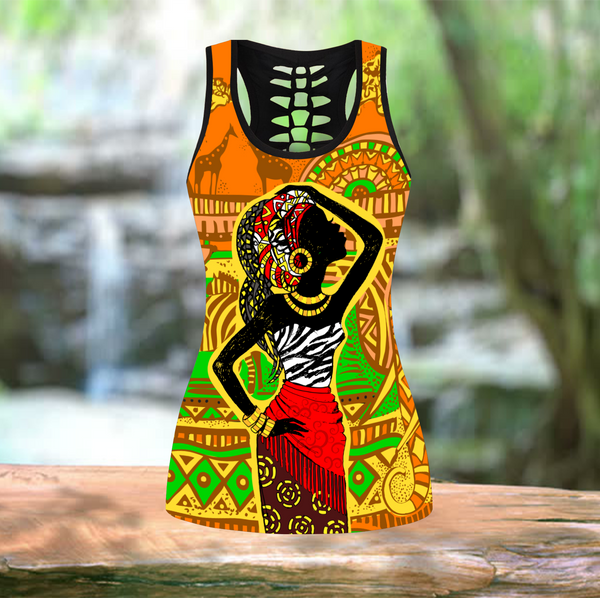 African Couple Girl Legging & Tank top-ML - Vibe Cosy™