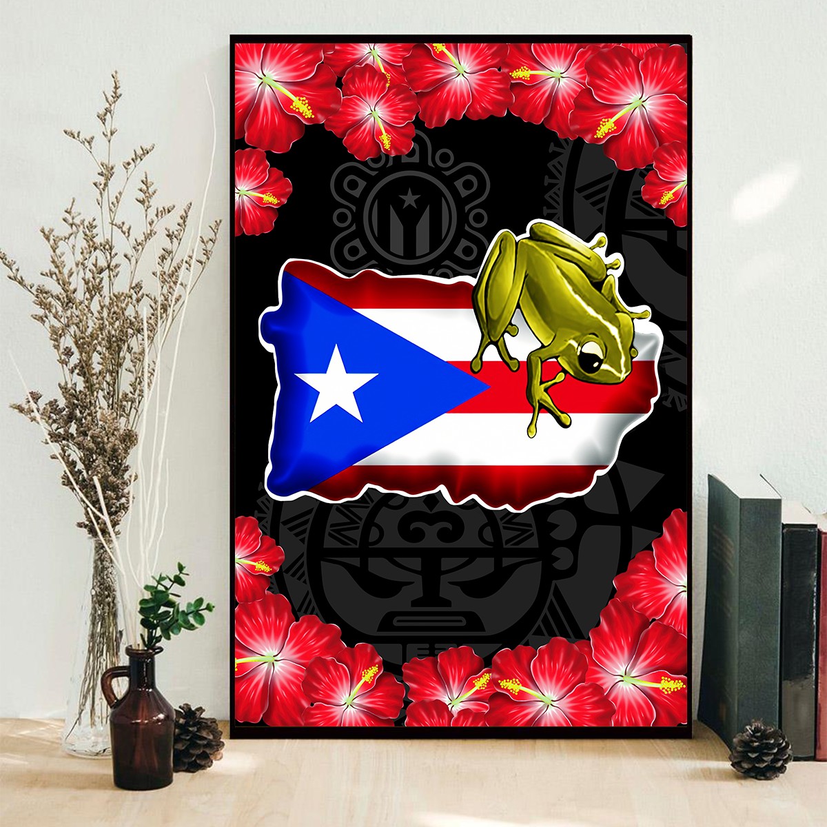 Puerto Rico Poster Vertical 3D Printed - Vibe Cosy™